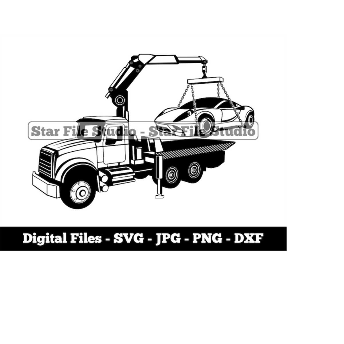 Tow Truck 8 Svg, Tow Truck Svg, Roadside Assistance Svg, Tow | Inspire ...