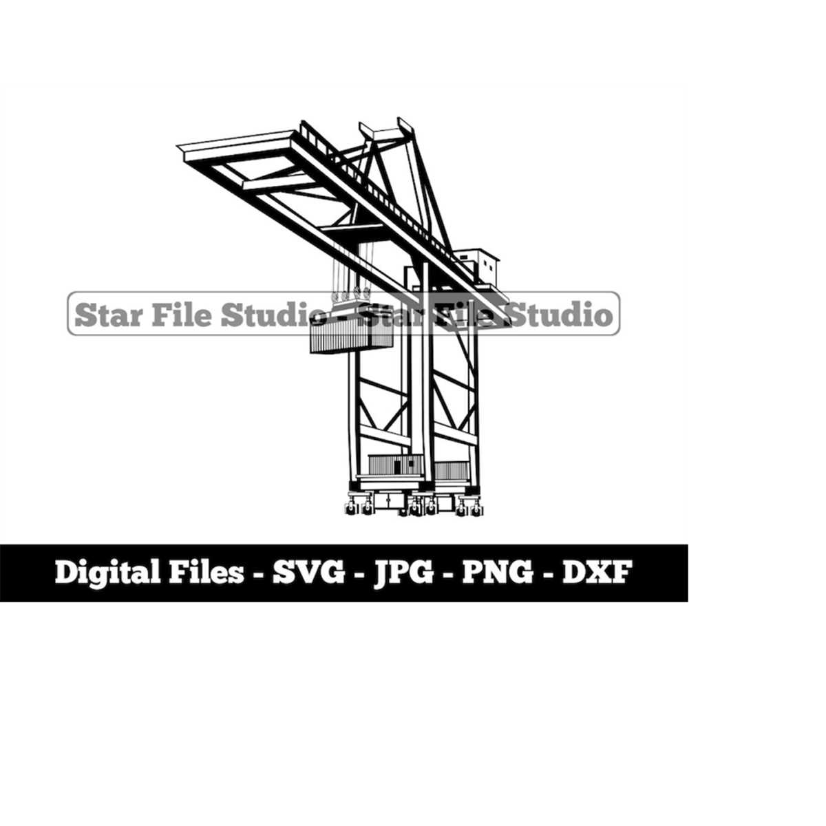 Container Crane 3 Svg, Container Terminal Svg, Container Por | Inspire ...
