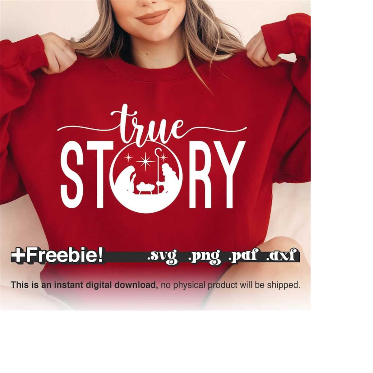 True Story Svg Png Pdf, Religious Svg, True Story Png, Nativ | Inspire ...