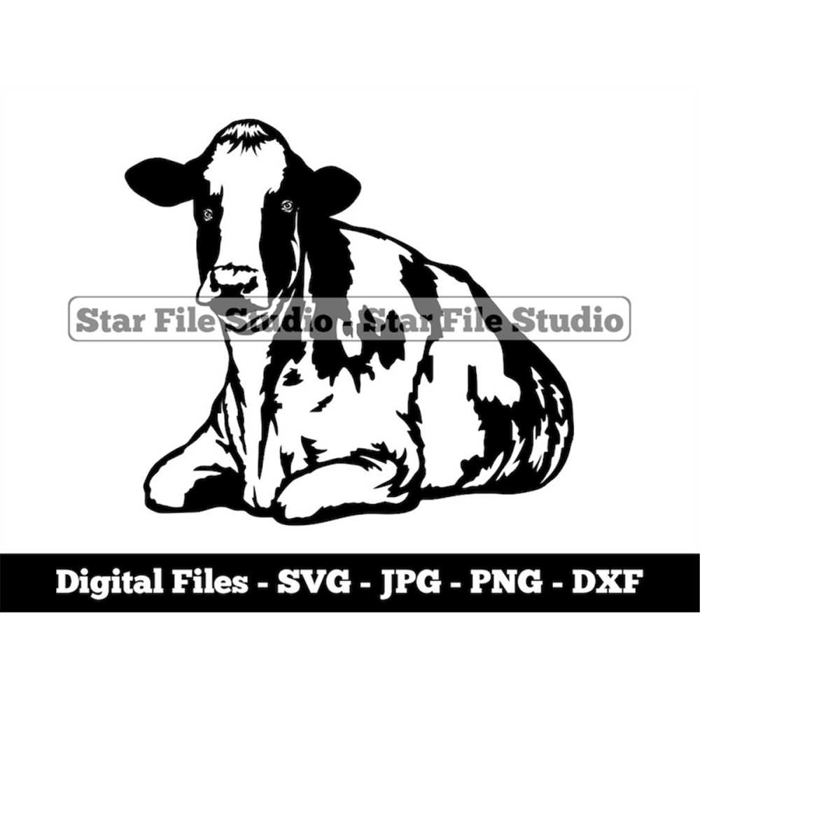 Dairy Cow 2 Svg, Cow Svg, Dairy Cow Svg, Cattle Svg, Heifer - Inspire ...