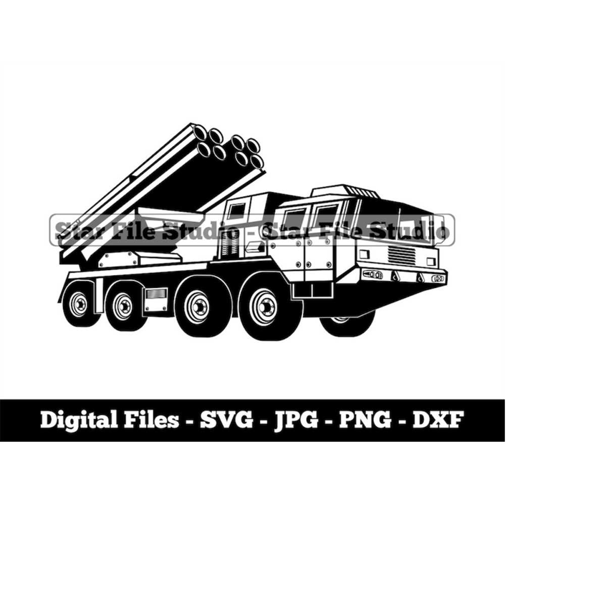 Multiple Rocket Launcher Svg, Military Svg, Army Svg, Rocket - Inspire ...