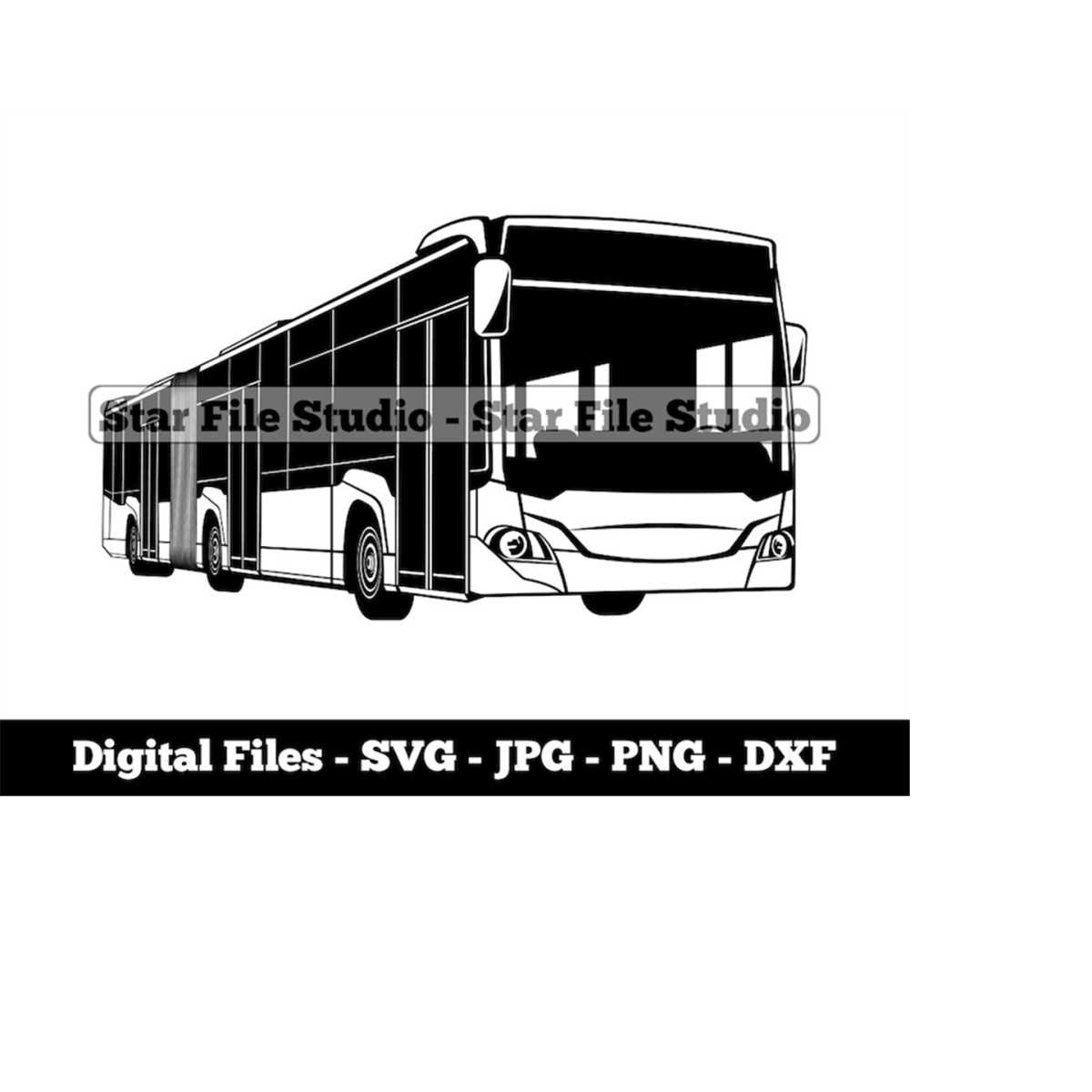 Strech Bus Svg, Bus Svg, Articulated Bus Svg, Public Transpo | Inspire ...