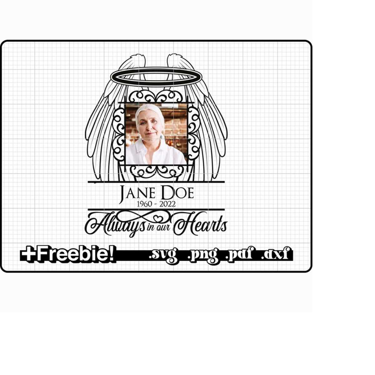 Always In Our Hearts Angel Frame, Name & date Customizable, | Inspire ...