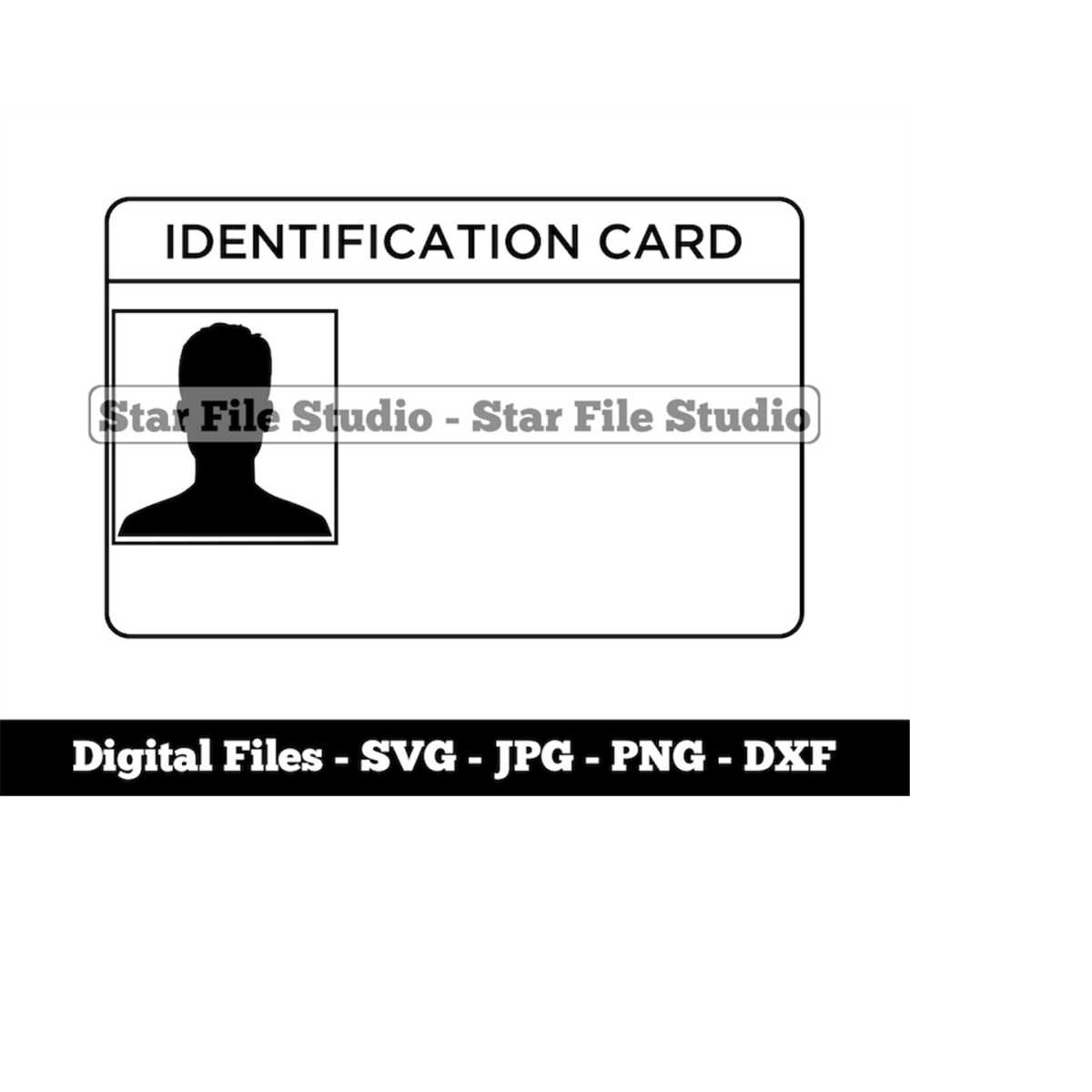 ID Empty Template Svg, Identification Svg, Drivers License S - Inspire ...