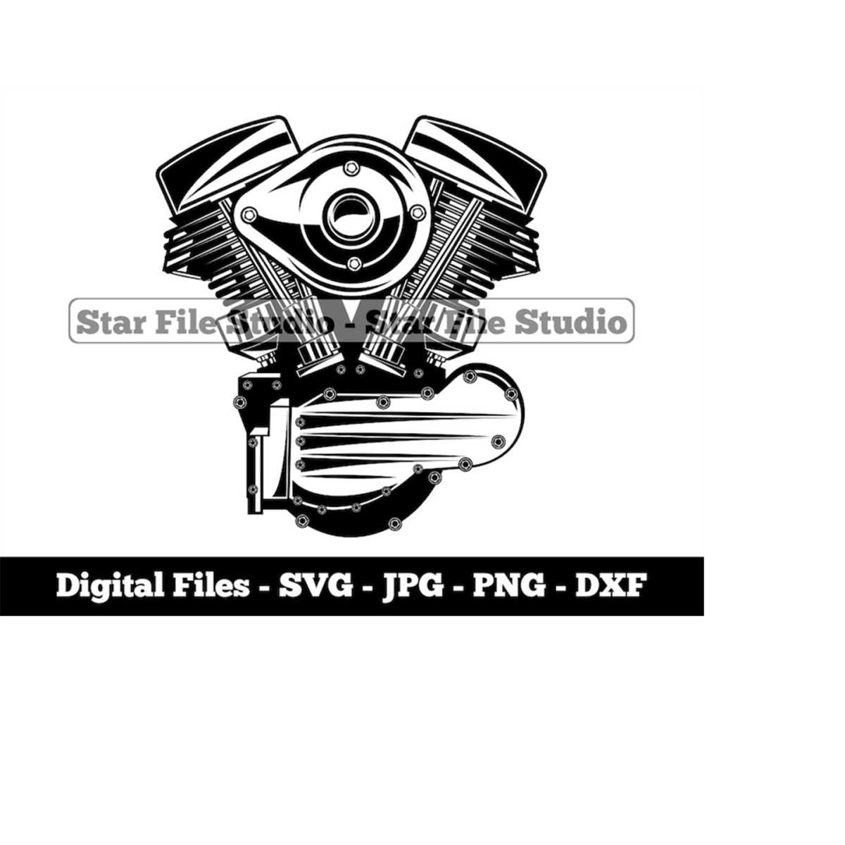 Motorcycle Engine 2 Svg, Motorcycle Svg, Motorcycle Mechanic - Inspire ...