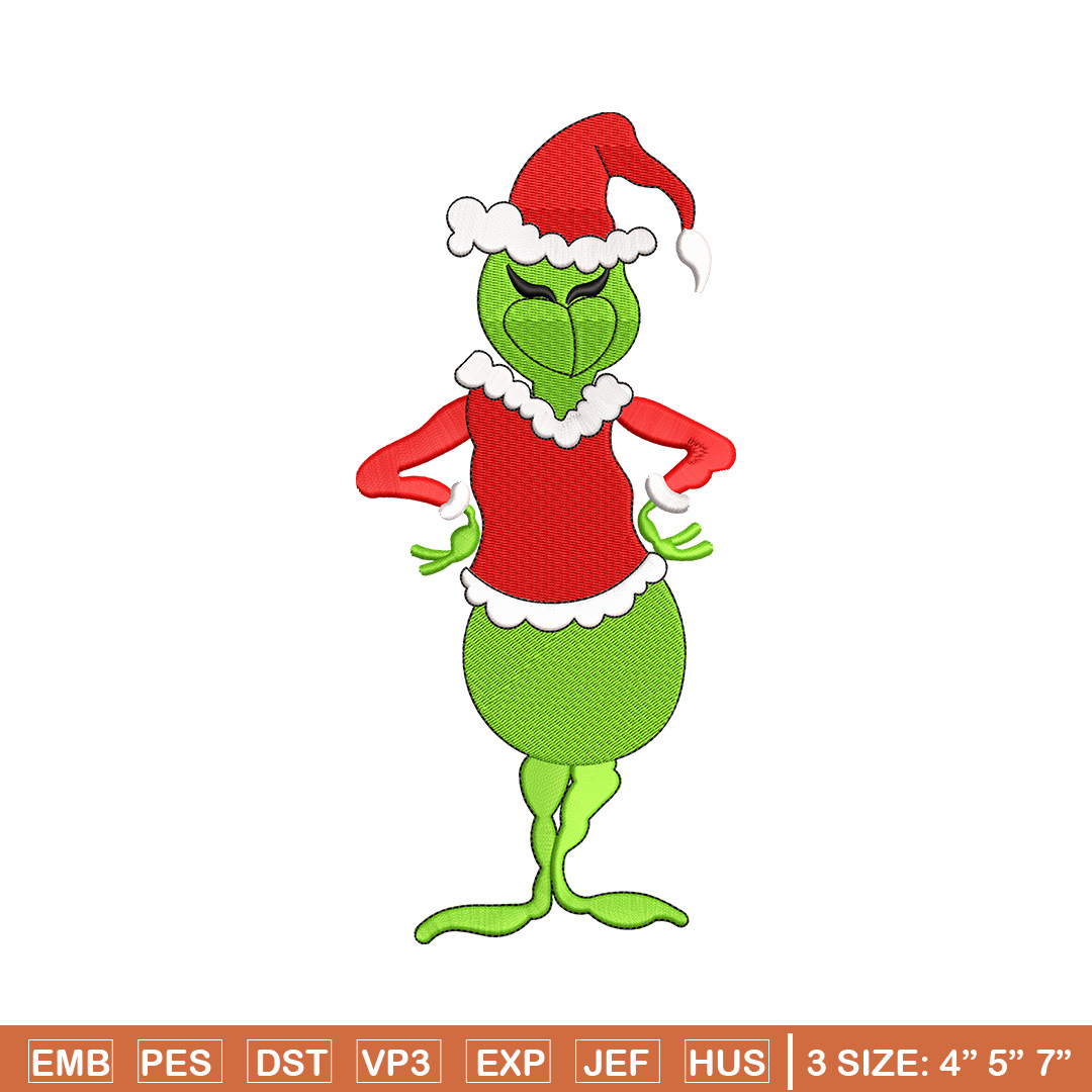 The Grinch embroidery design, Chrismas embroidery, Embroider | Inspire ...
