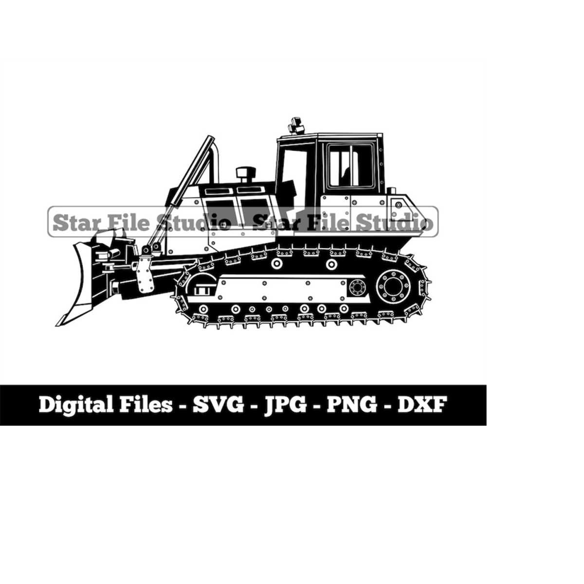 Crowler Dozer 3 Svg, Bulldozer Svg, Heavy Equipment Svg, Cro - Inspire ...