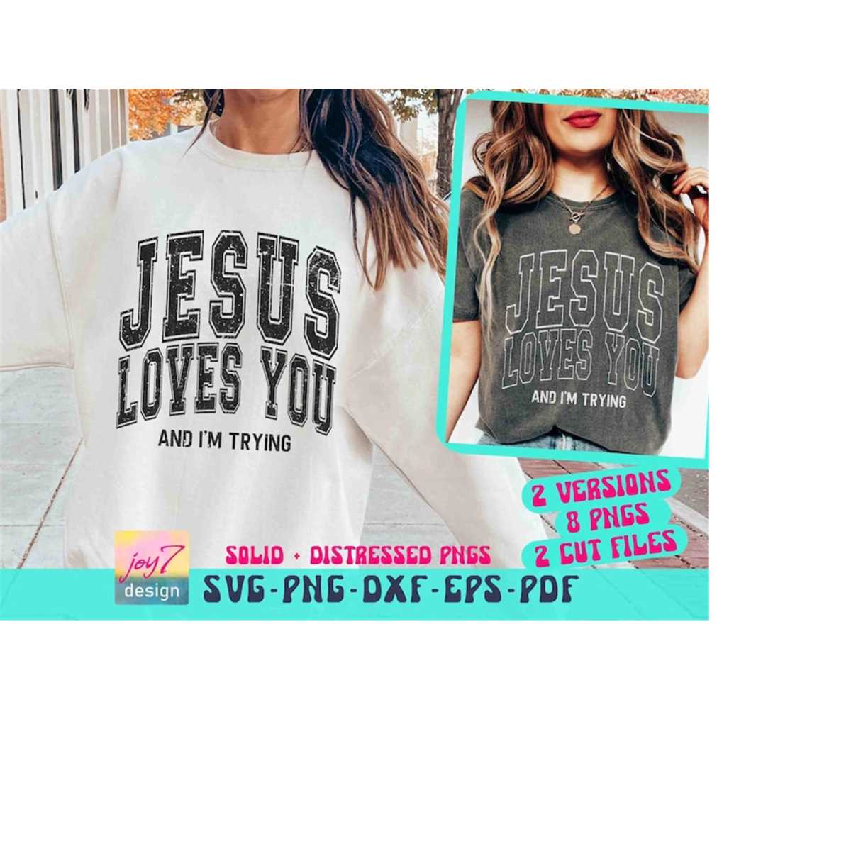 Jesus Loves You SVG PNG Funny Jesus Svg Retro Jesus Svg Dist | Inspire ...