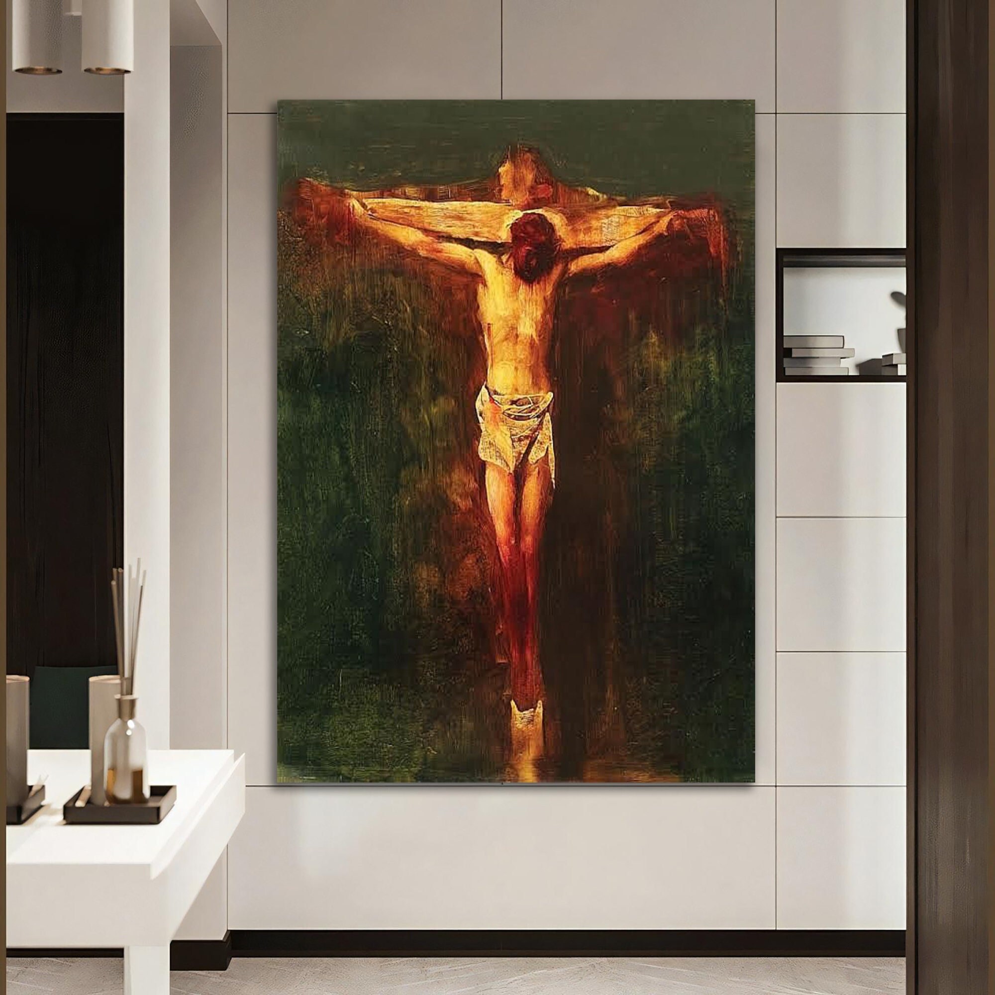 Jesus Canvas, Jesus Crucified, Christian Canvas Painting, Ar | Inspire ...