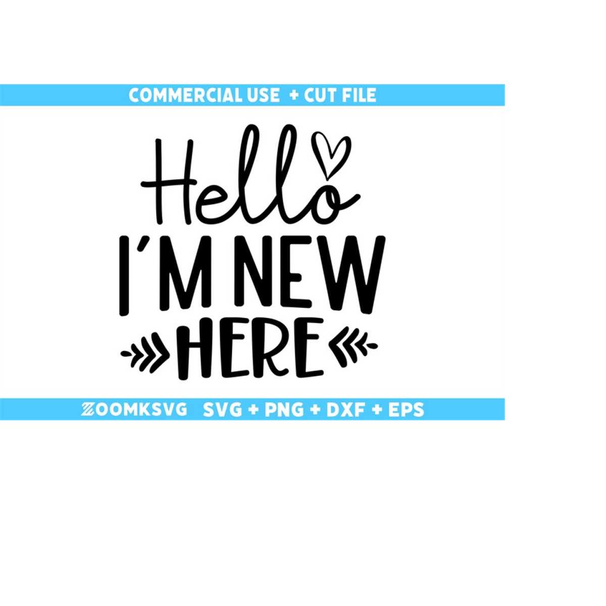 Hello I'm new here Svg, Baby sayings Svg, Baby Shower Svg, B | Inspire ...