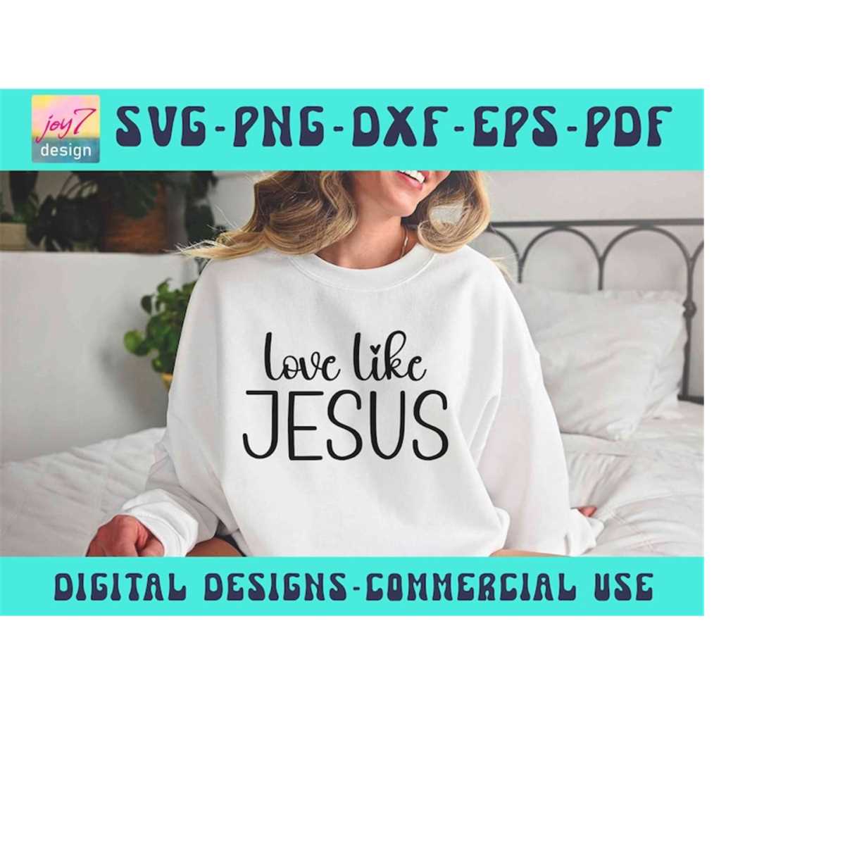 Love Like Jesus SVG PNG Pdf POD, Christian Svg, Religious Sv | Inspire ...