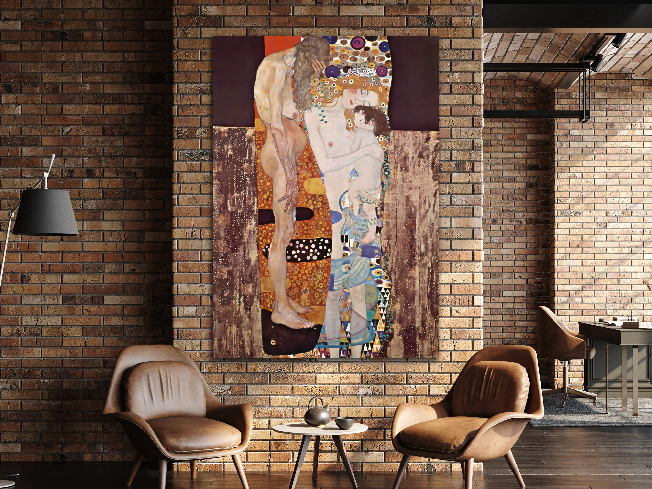 The Three Ages Of Woman - Gustav Klimt Canvas Wall Art, Natu | Inspire ...