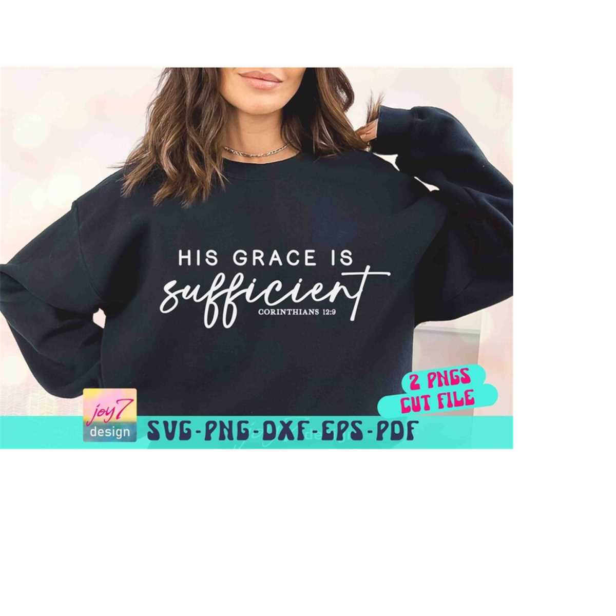 Grace SVG PNG, Bible verse Svg, Corinthians Scripture Svg, F | Inspire ...