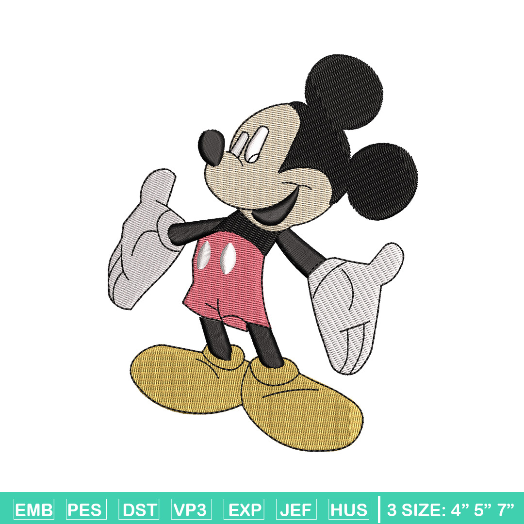 Mickey mouse embroidery design, Mickey embroidery, Embroider | Inspire ...