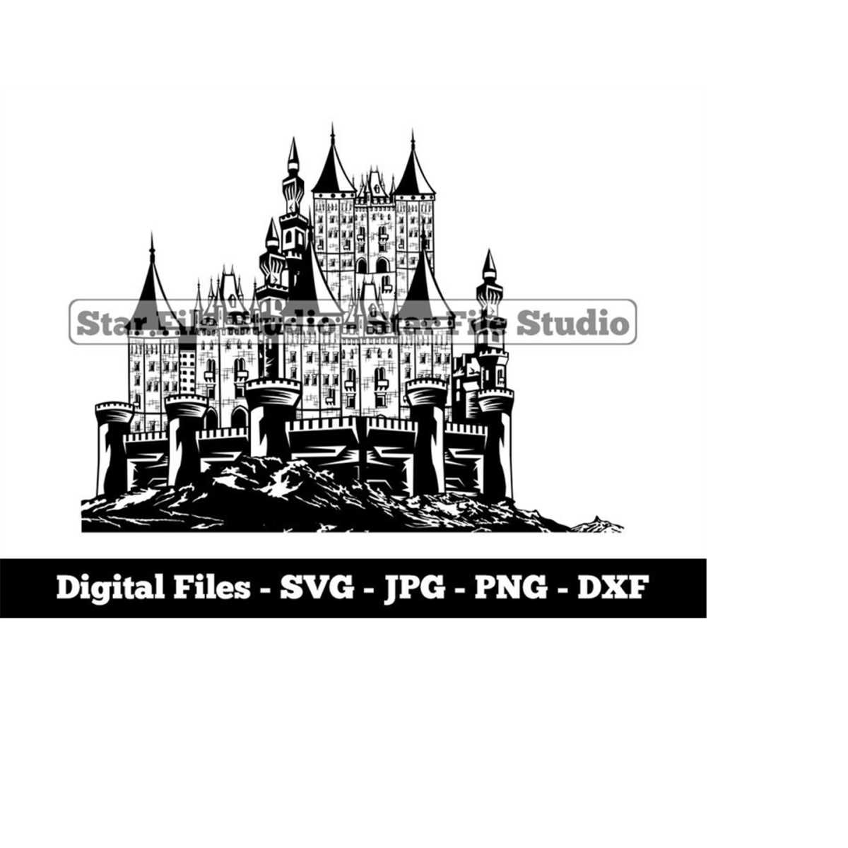 Castle 5 Svg, Fortress Svg, Fortification Svg, Castle Svg, C - Inspire ...