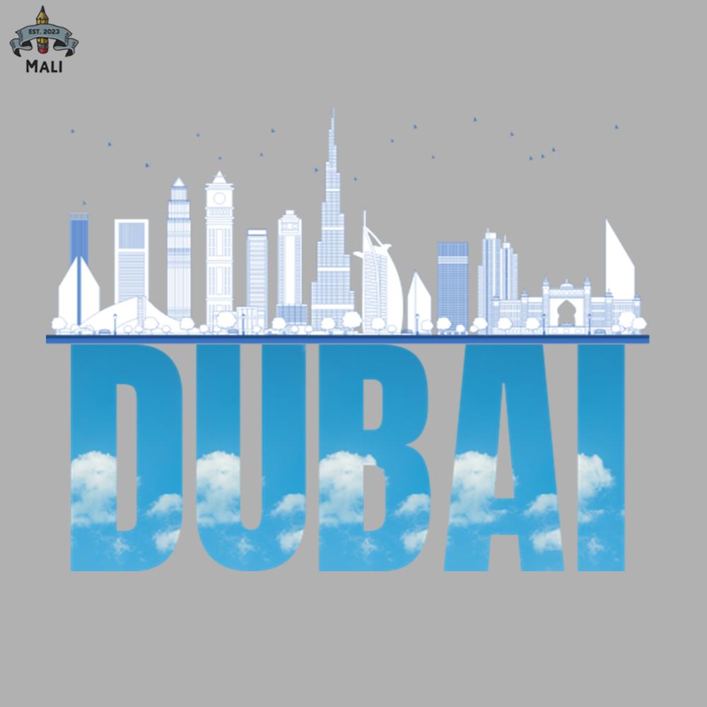 Skyline Serenity Dubai Sublimation PNG Download | Inspire Uplift