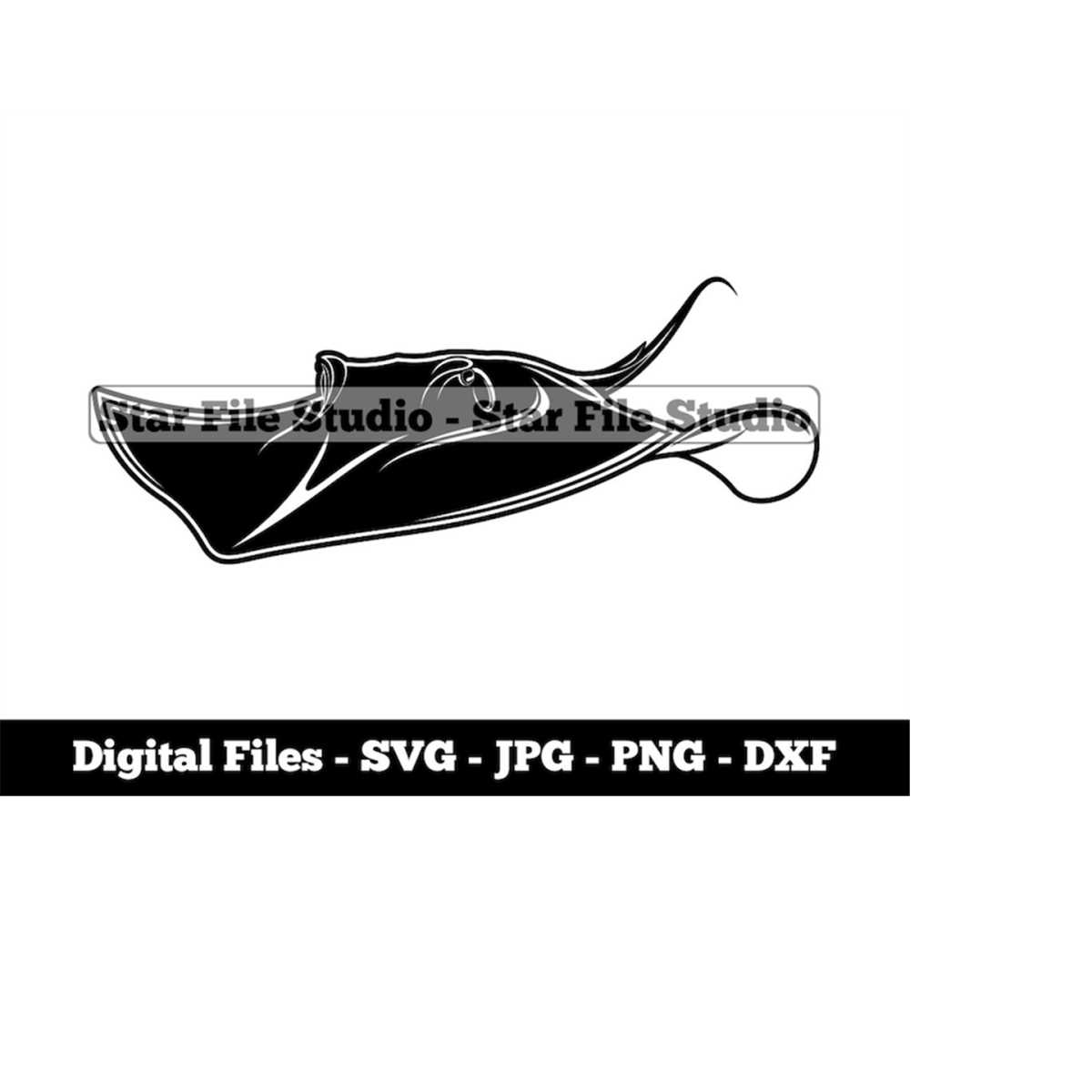 Stingray 3 Svg, Ray Svg, Fish Svg, Stingray Png, Stingray Jp - Inspire ...