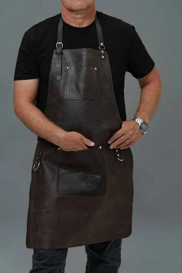 Handmade Leather Apron Stylish Genuine Leather Apron - Inspire Uplift