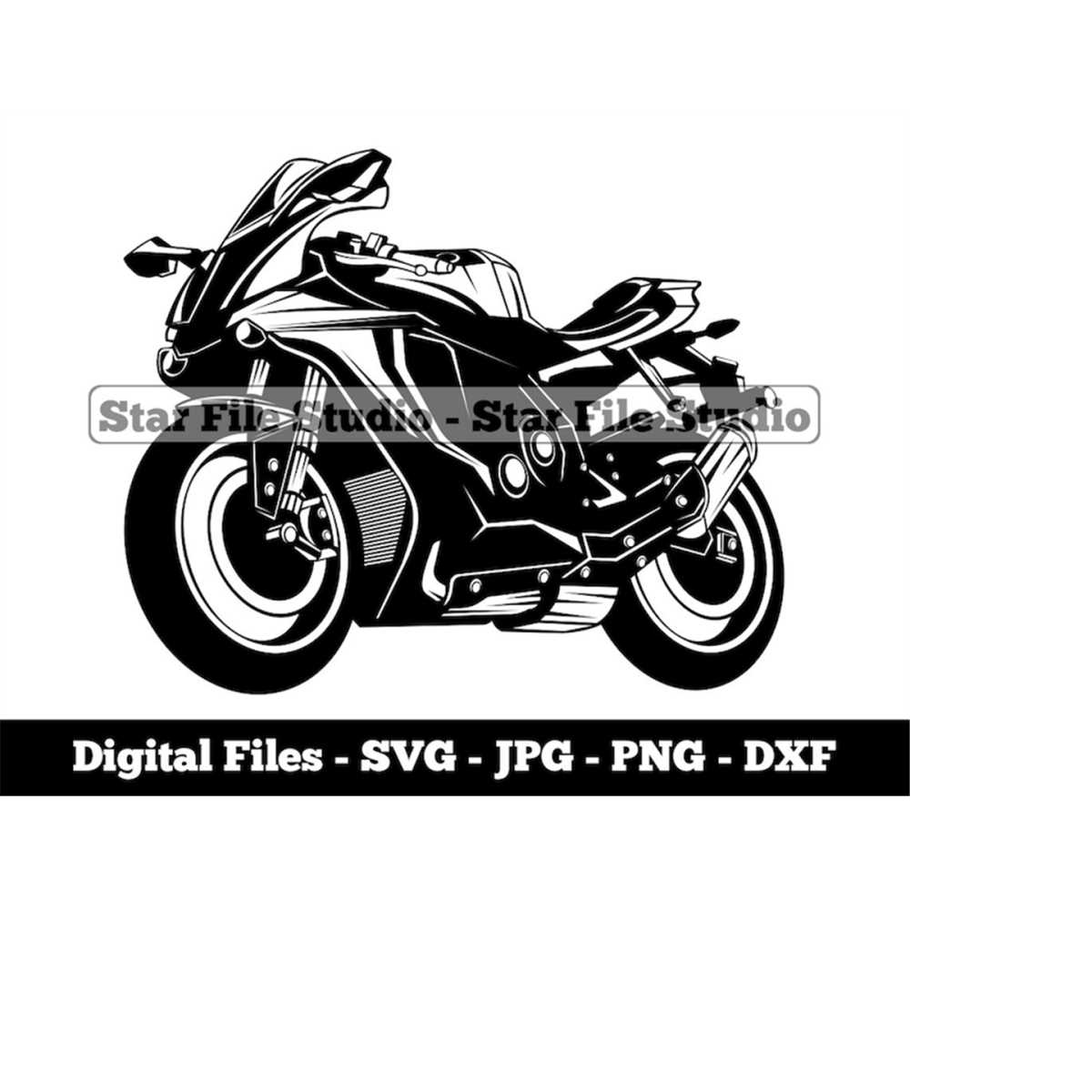 Sport Bike Motorcycle 3 Svg, Racing Motorcycle Svg, Motorbik | Inspire ...