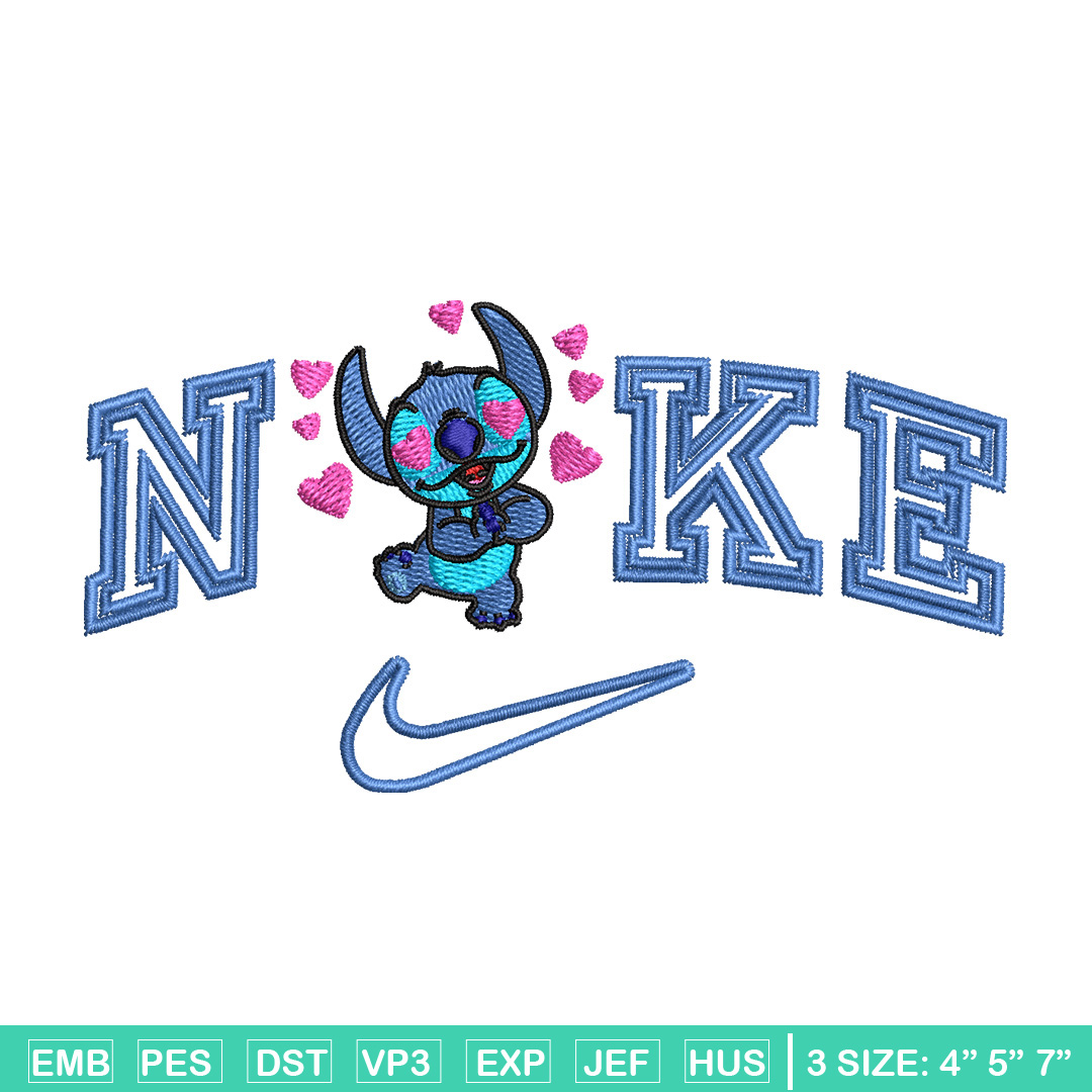 Nike stitch heart embroidery design, Stitch embroidery, Nike | Inspire ...