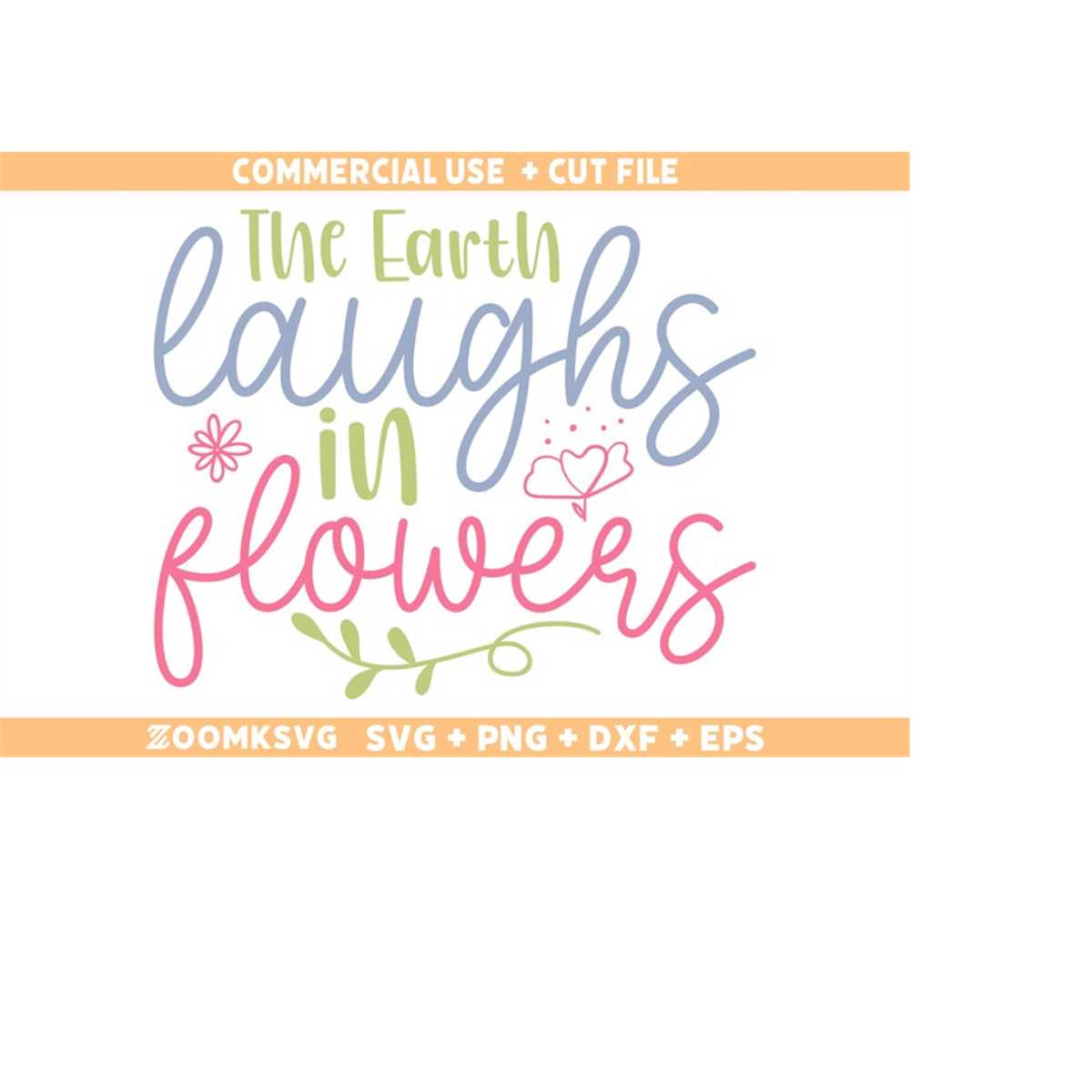Spring SVG, The earth laughs in flowers SVG, Easter Svg, Spr | Inspire ...