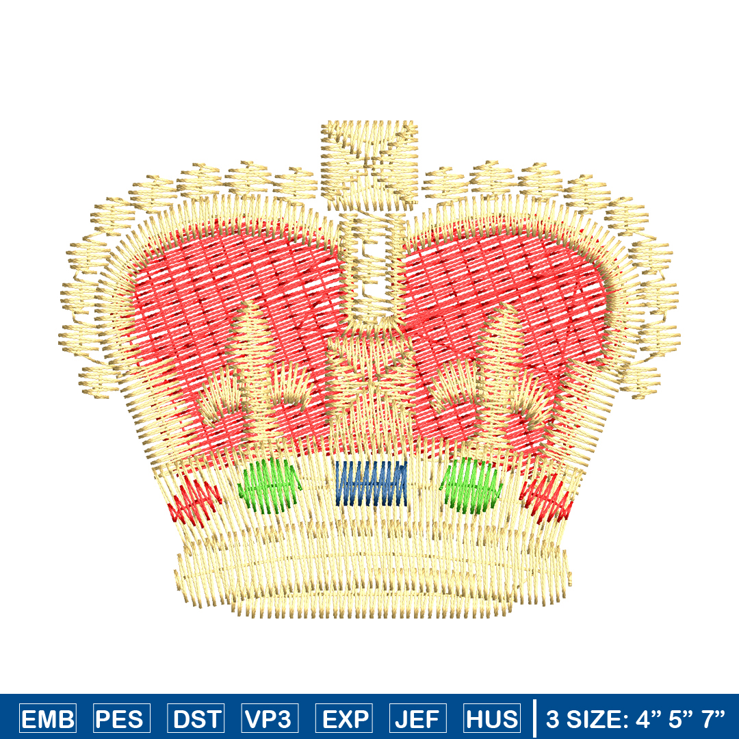 Crown embroidery design, Crown logo embroidery, logo design, | Inspire ...