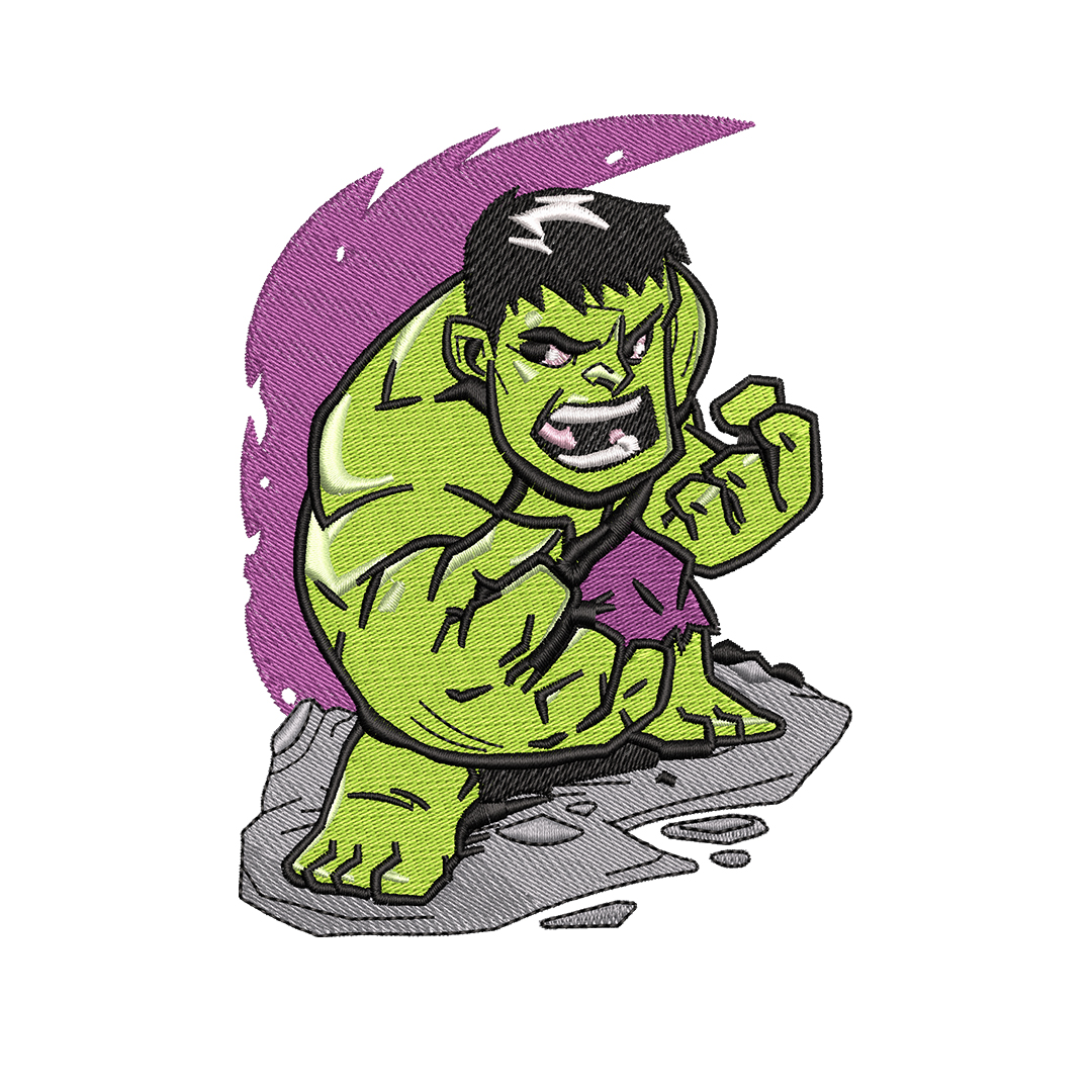 Hulk chibi embroidery design, Hulk chibi embroidery, movie d | Inspire ...