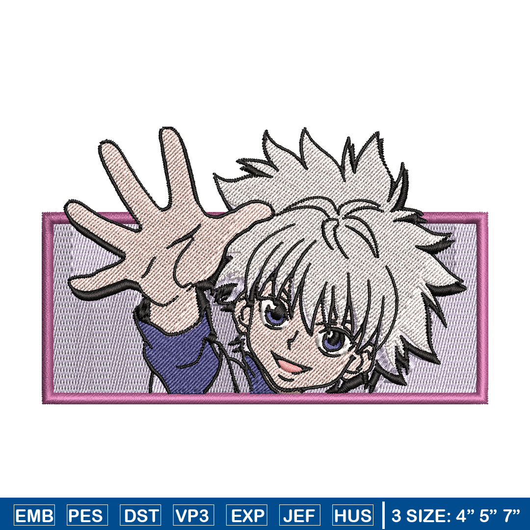 Killua nike embroidery design, Hunter x hunter embroidery, n | Inspire ...