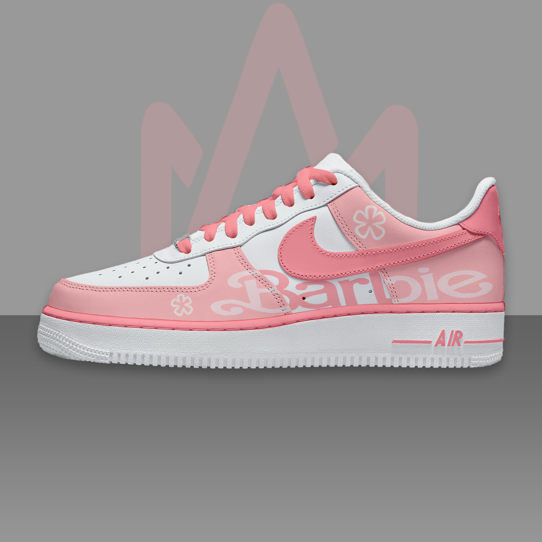 Sneakers Nike Air Force 1'07 with custom painting - Barbie | Inspire Uplift