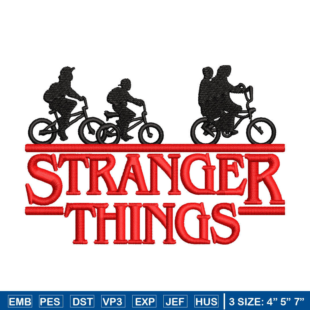 Stranger Things logo embroidery design, logo embroidery, log | Inspire ...