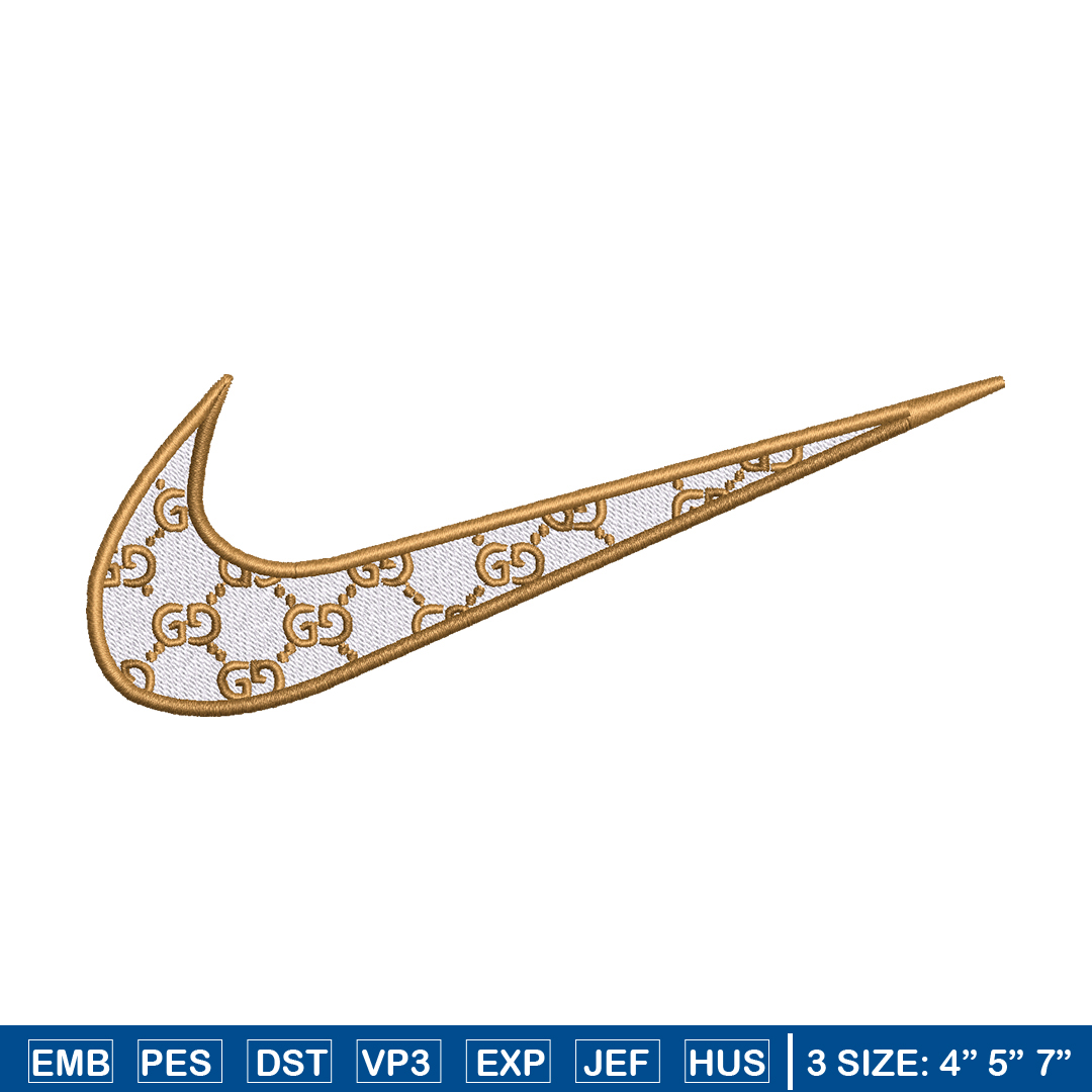 Swoosh Nike logo embroidery design, Swoosh Nike embroidery, | Inspire ...