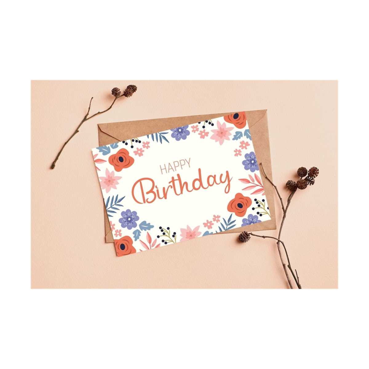 Simple Happy Birthday Card Instant Download Printable Happy | Inspire ...