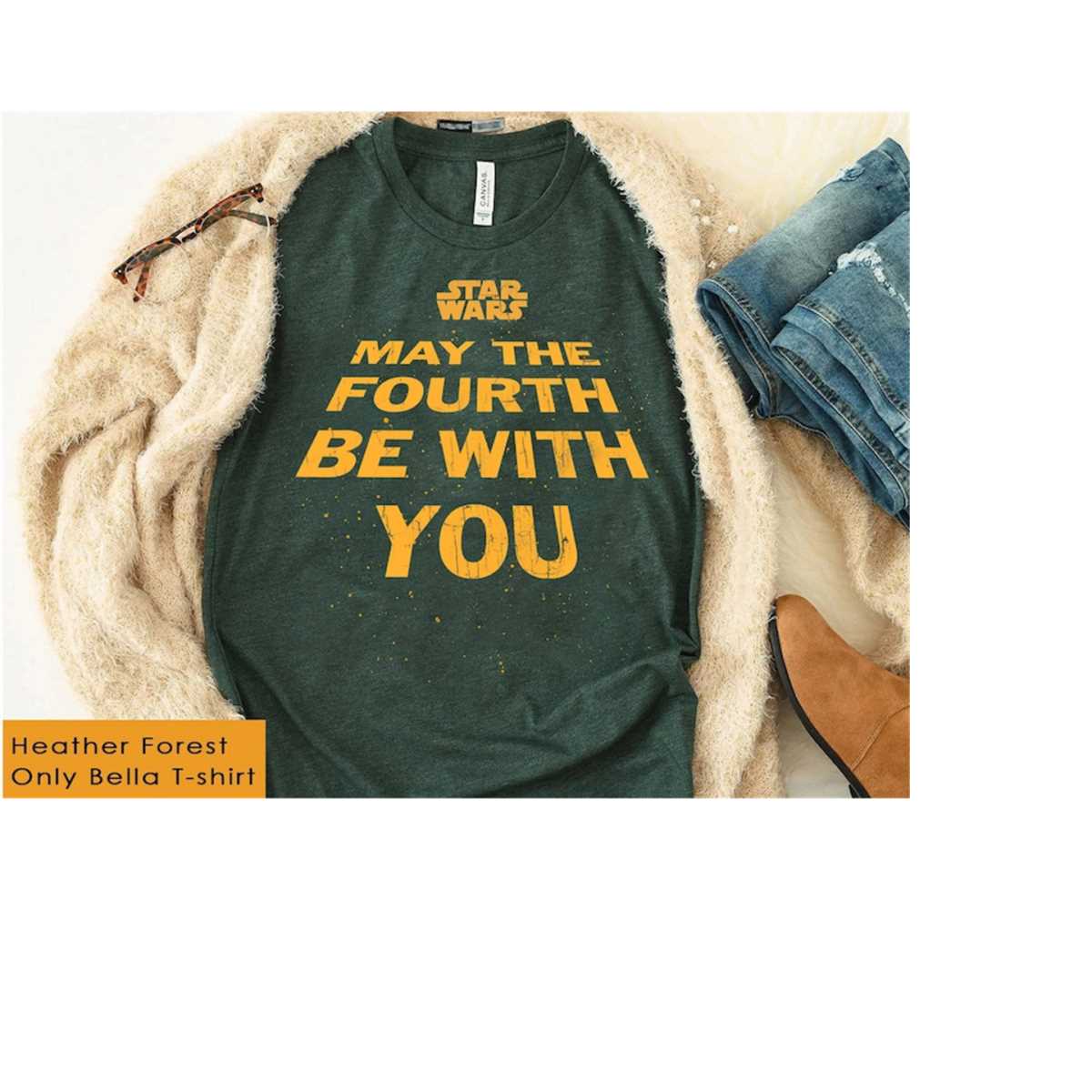 Star Wars May The Fourth Be With You Tilted Logo Poster Shir - Inspire ...