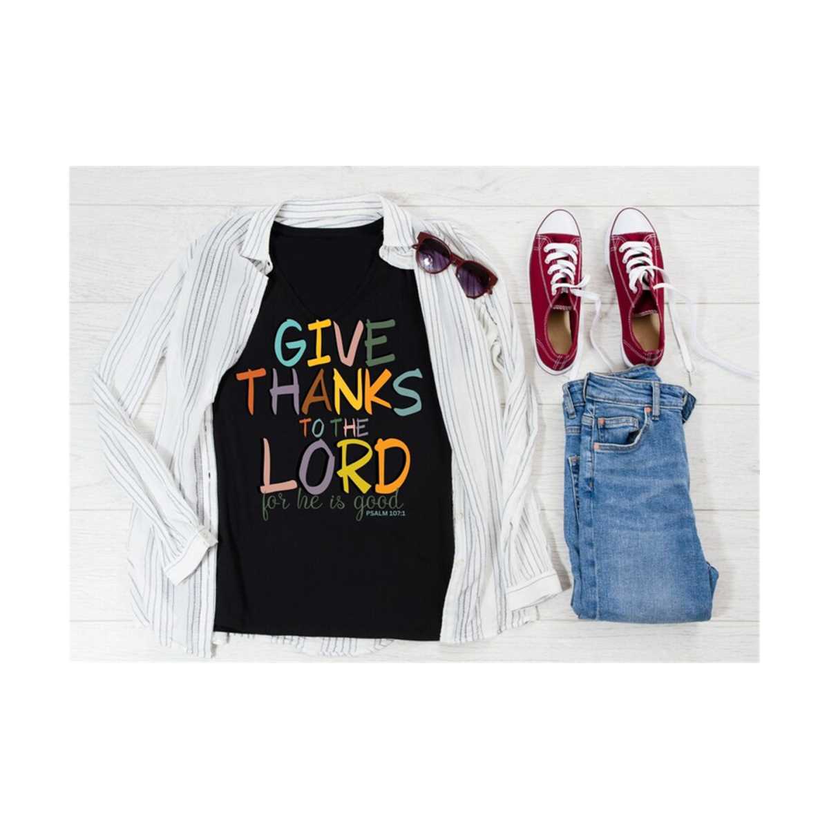 Give Thanks To The Lord For He Is Good Svg Png Files, Psalm | Inspire ...