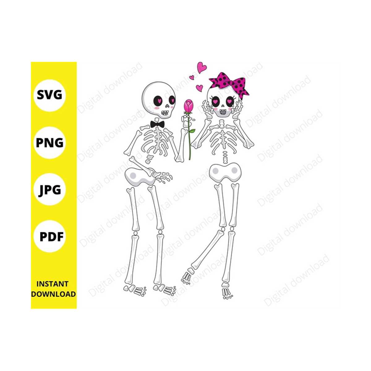 Happy Halloween Skeleton SVG, Skeleton Romance svg, Funny Ha | Inspire ...