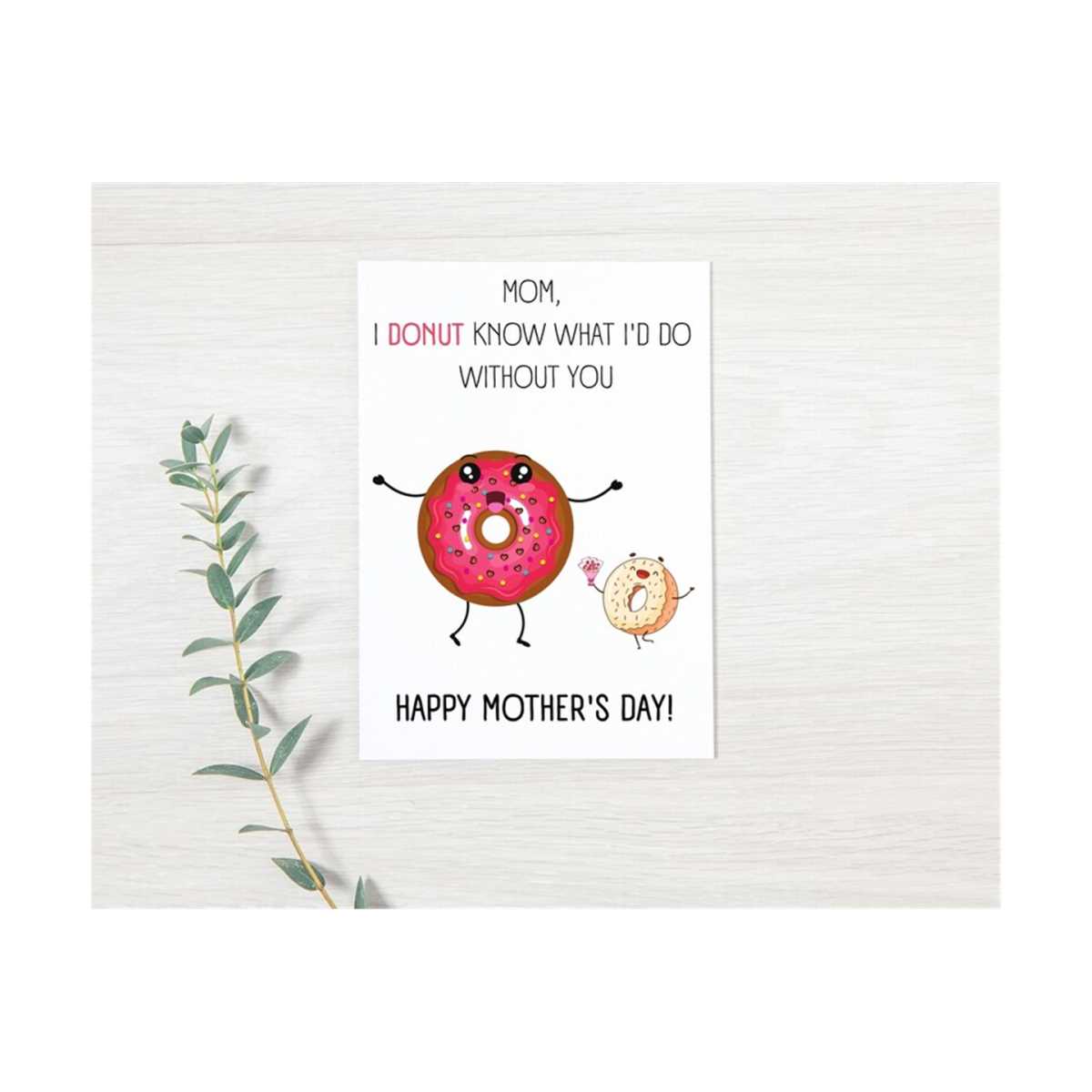 Mother's Day Card, Donut Mother's Day Card, Cute Mother's Da | Inspire ...