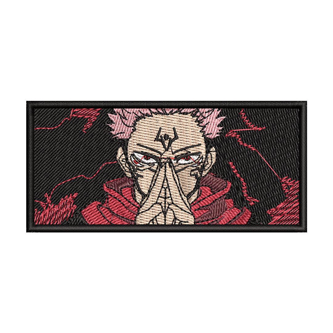 Sukuna embroidery design, Jujutsu kaisen embroidery, anime d | Inspire ...