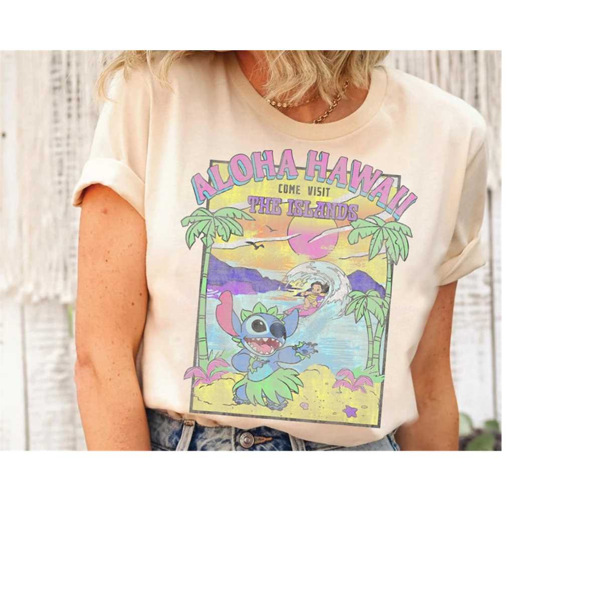 Disney Lilo and Stitch Aloha Hawaii Come Visit The Islands T | Inspire ...