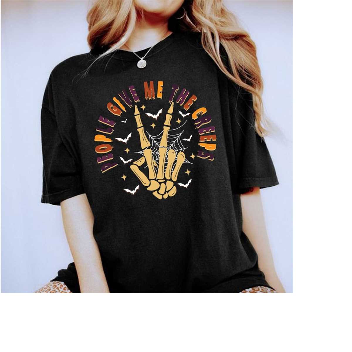 People Give Me The Creeps T-Shirt, Halloween Shirt, Horror S | Inspire ...