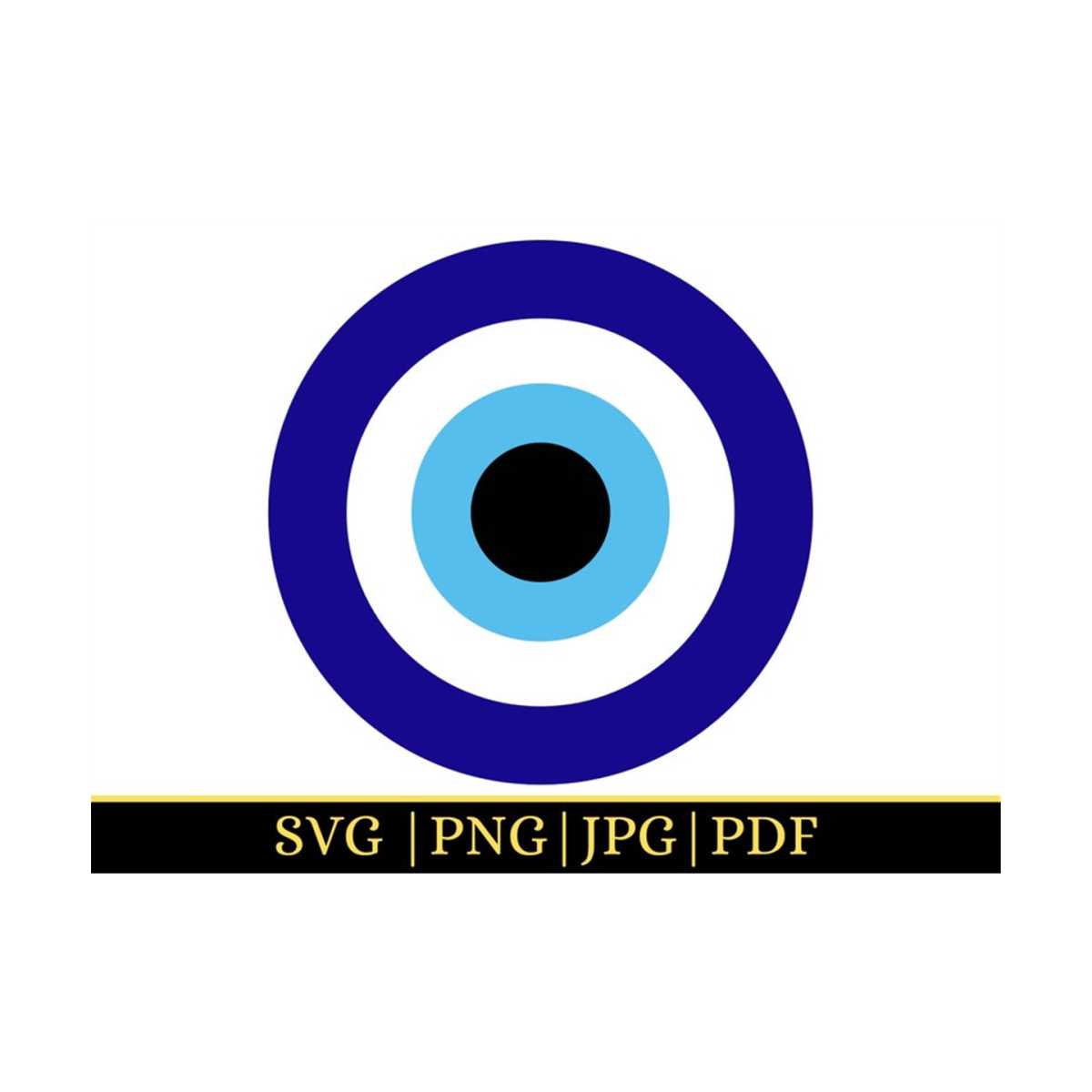 Evil Eye SVG Vector Cut File and PNG Transparent Background | Inspire ...