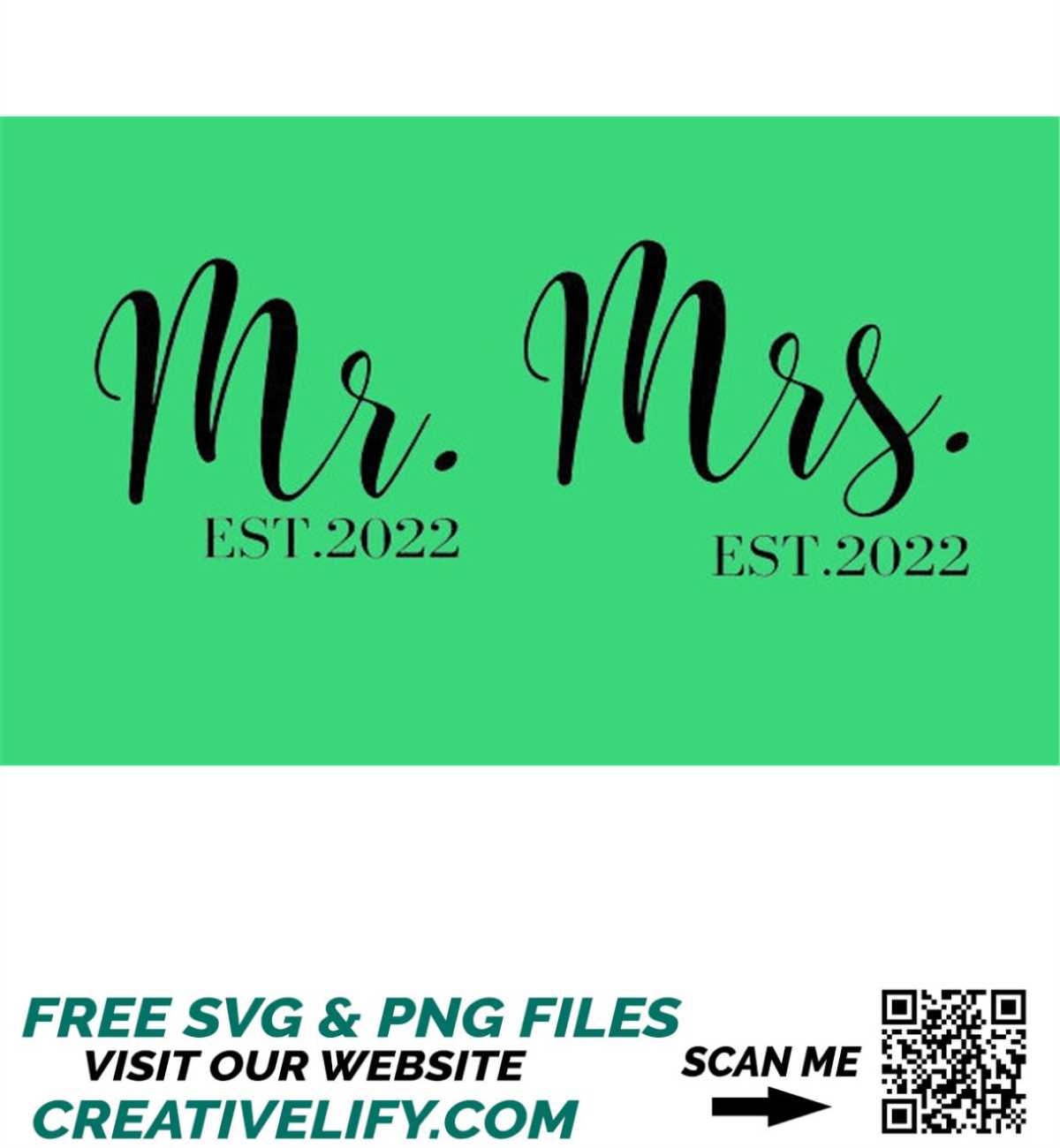 Mr. Mrs. EST.2022 SVG,mr svg, mrs svg, Wedding Svg Bundle, H - Inspire ...