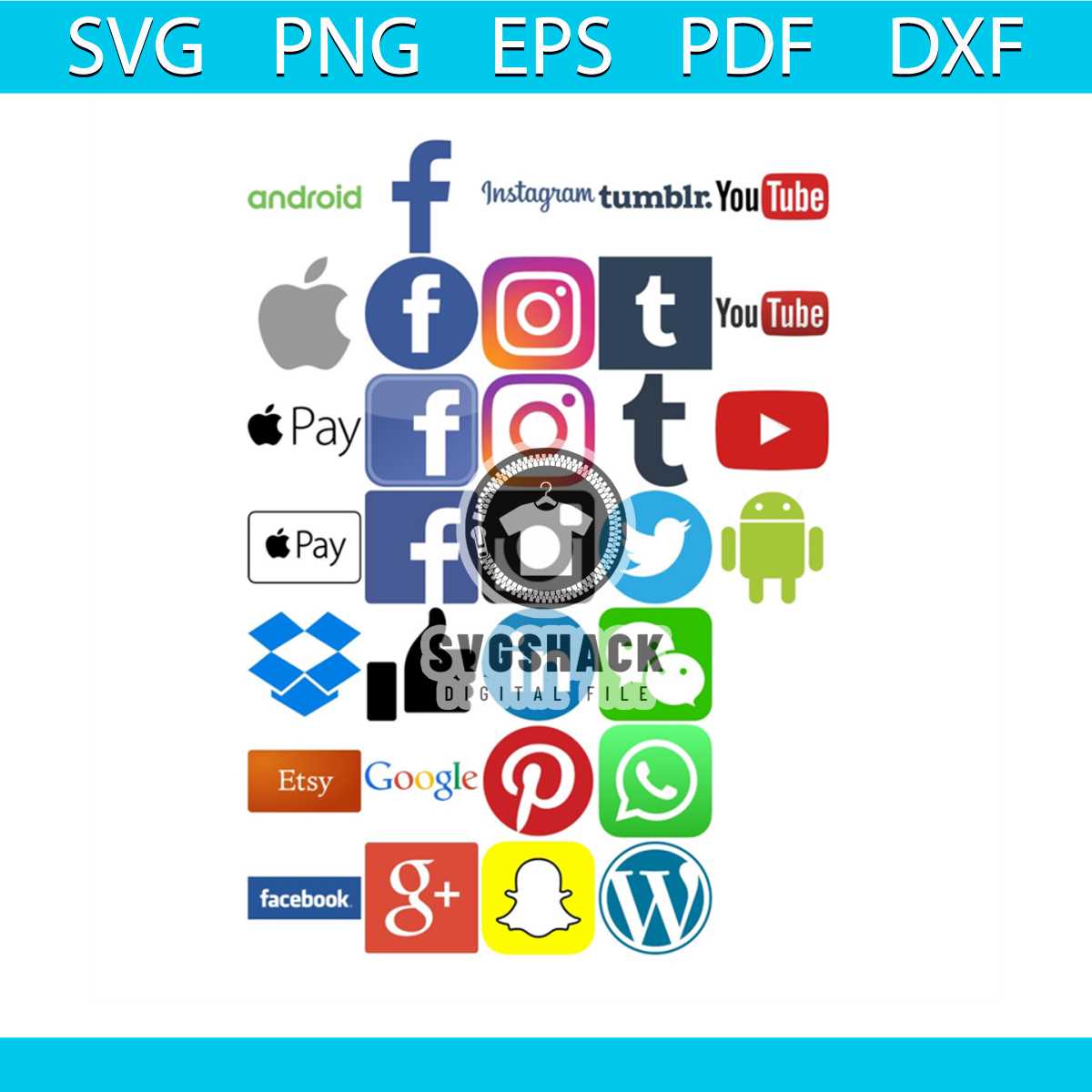 Social Media Icons Bundle Svg, Brand Svg, Facebook Svg, Inst - Inspire ...