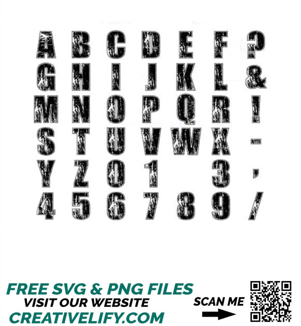 Distressed Font SVG, Grunge Alphabet Svg,distressed alphabet - Inspire ...