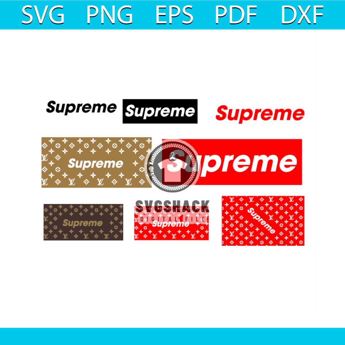 Supreme Louis Vuitton Bundle Svg, Brand Svg, Louis Vuitton L | Inspire ...