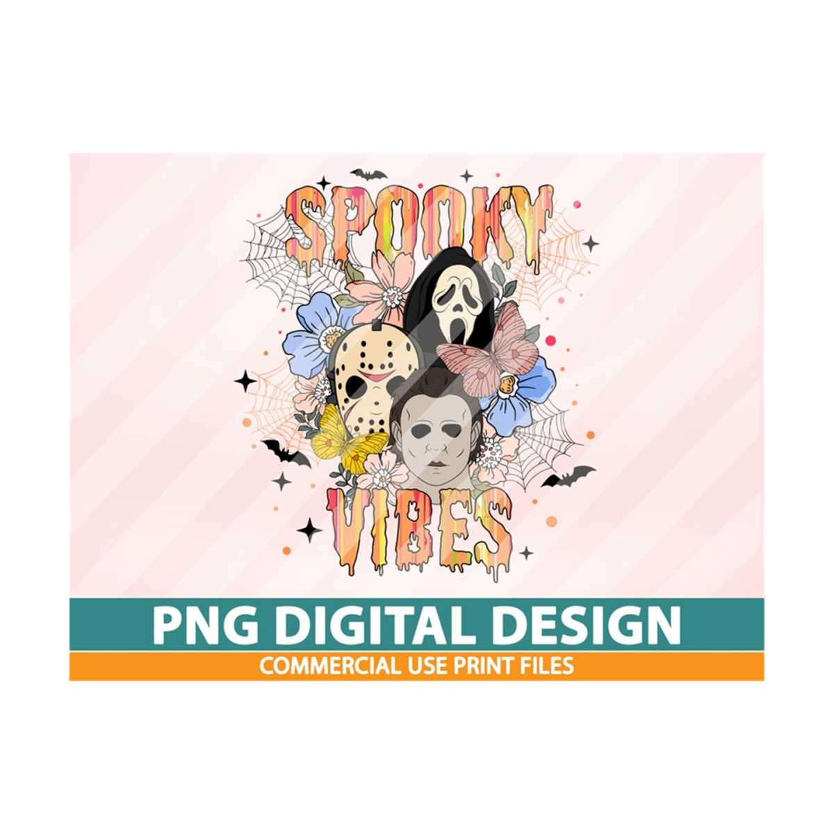 Spooky Vibes PNG, Horror Characters Png, Horror Friends Png, | Inspire ...