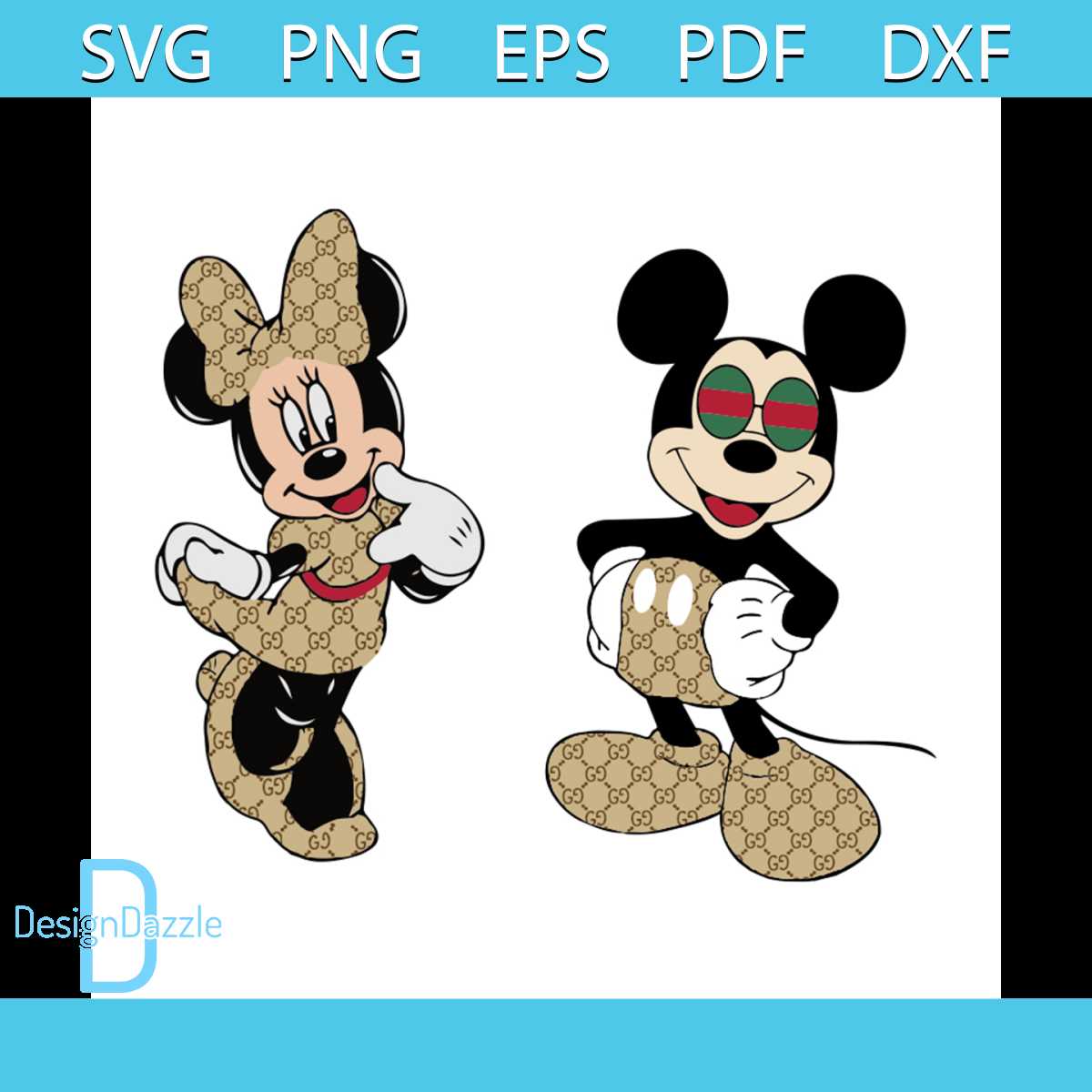 Mickey Mouse Svg Minnie Mouse Gucci Svg, Brand Svg, Gucci Sv | Inspire ...
