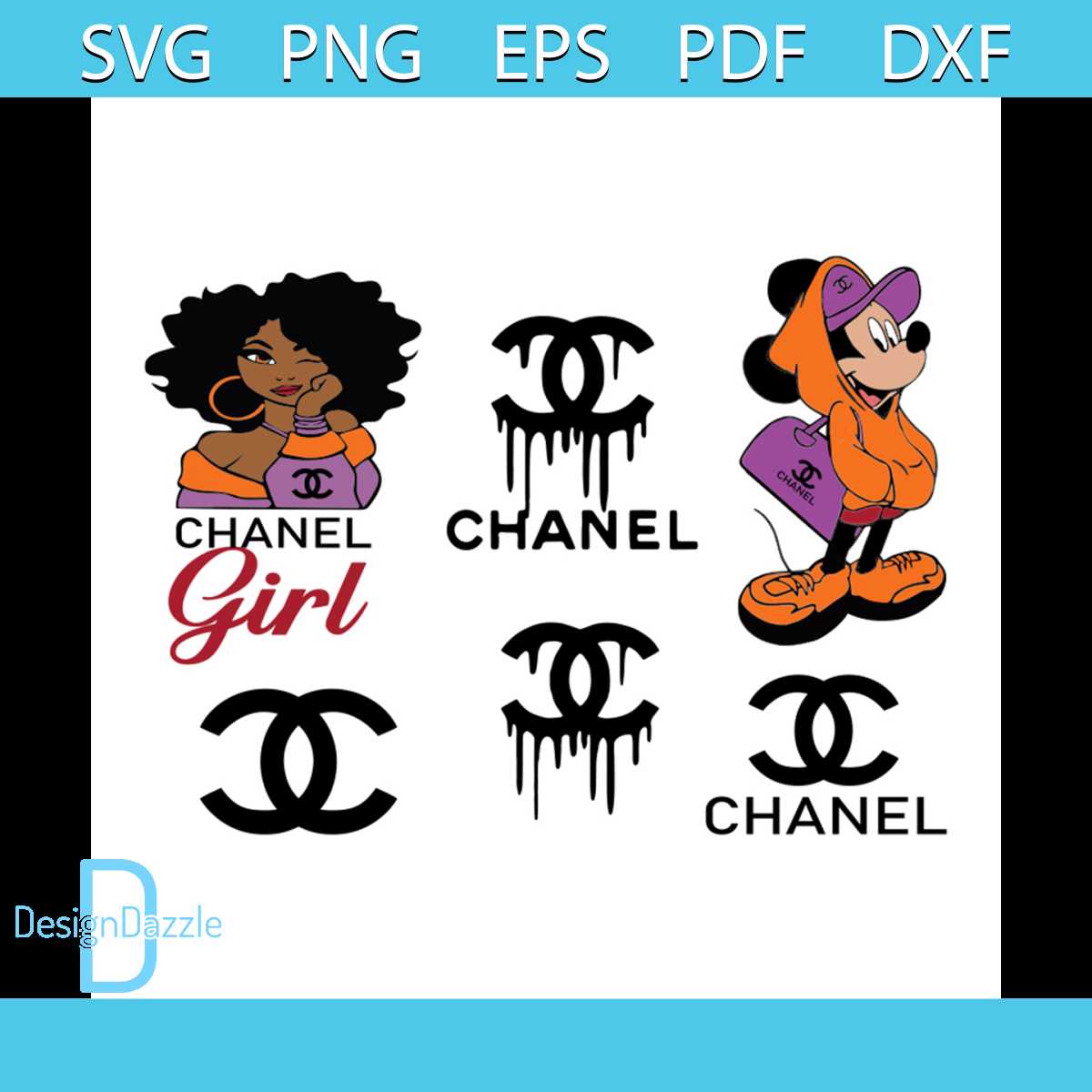 Chanel Logo Bundle Svg, Brand Svg, Chanel Svg, Chanel Girl S - Inspire ...