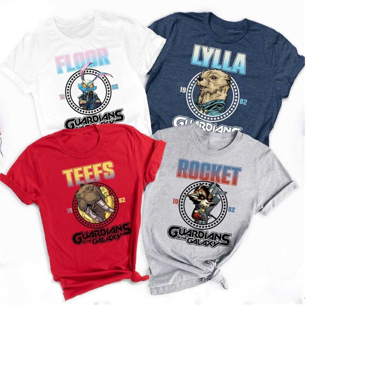 Rocket Raccoon And Friends Shirt, Lylla Rocket Teefs Floor G | Inspire ...
