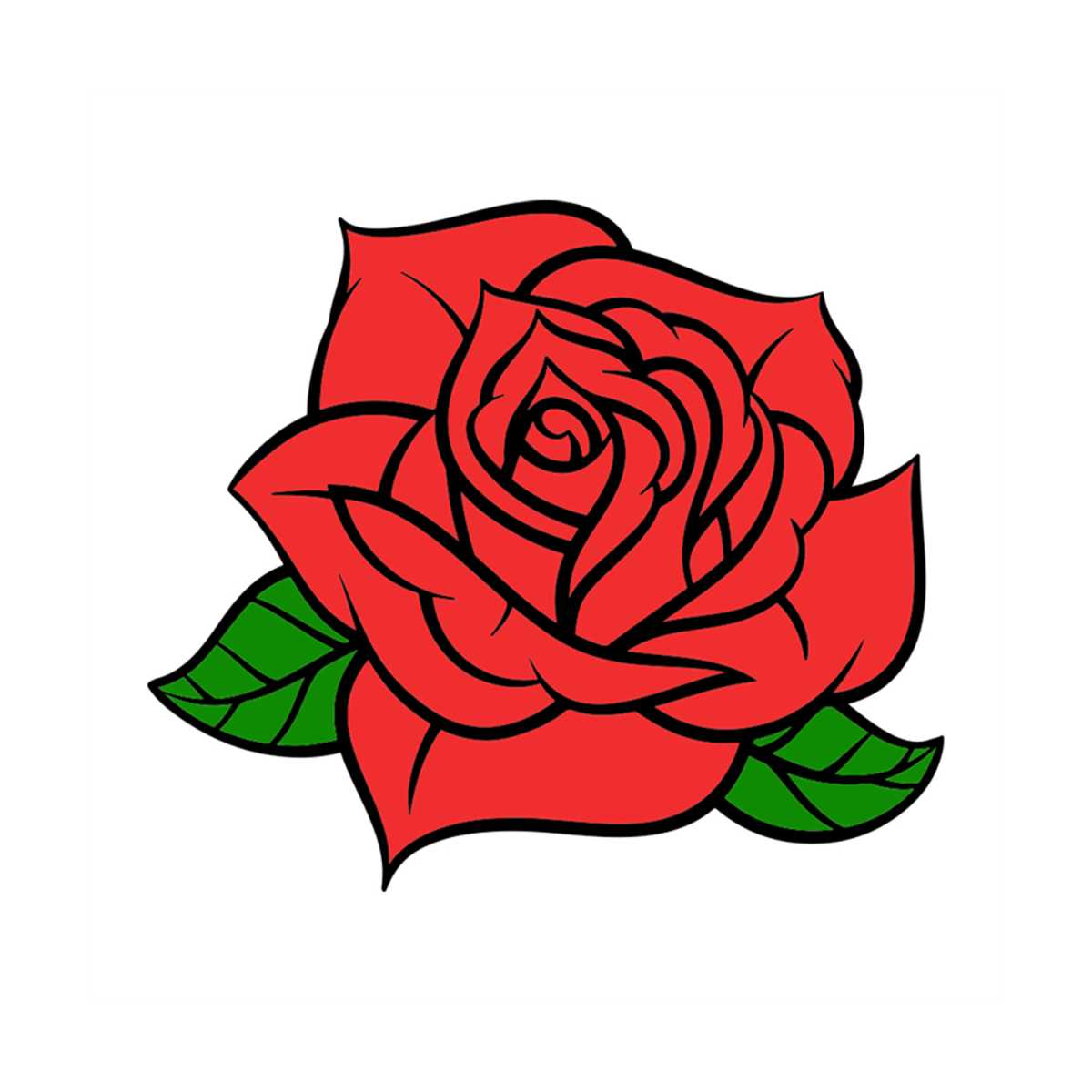 Flower Rose Red Buds Green Leaves Svg, Flower Svg, Rose Svg, | Inspire ...