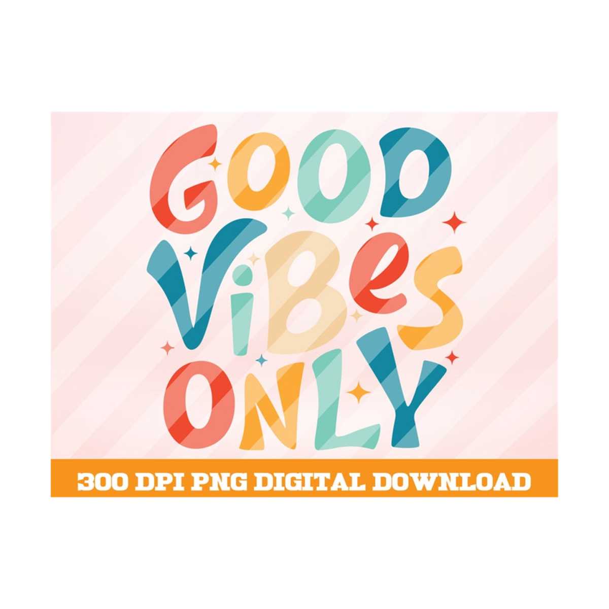 Good Vibes Only Png, Summer png, Vintage PNG, Retro Vintage | Inspire ...
